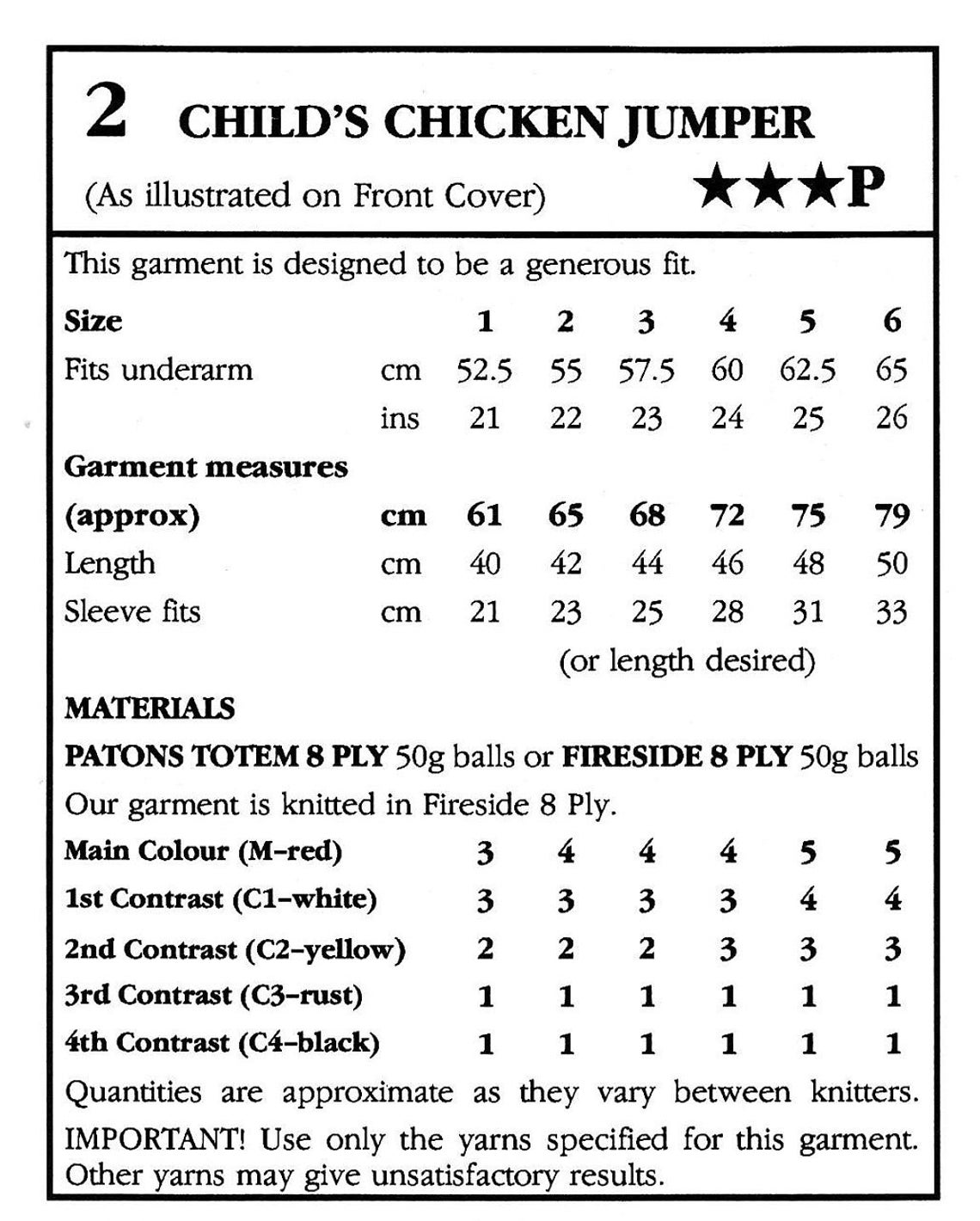 2 Knitting Patterns Knit Childs Chicken Jumper and Girls Chick Cardigan ...