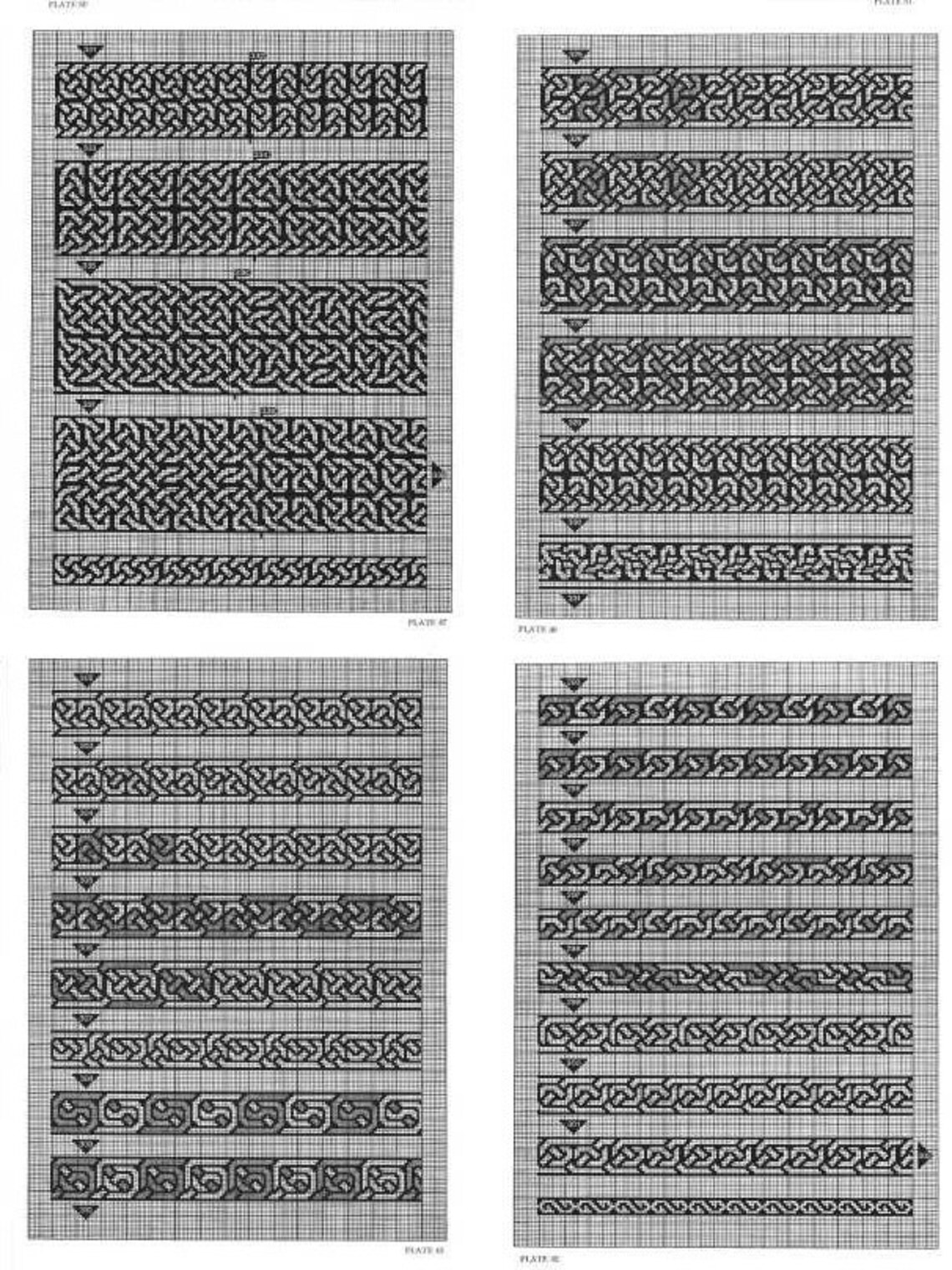 PDF Set of Charts Celtic Design Cross Stitch Needlepoint Latch Hook ...