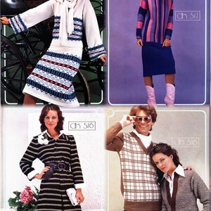 35 Machine Knitting Patterns Vintage 70s Knitking Magazine Vol 13 No 5 ...