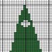 Christmas Tree Motif Intarsia Chart for Knitting, Crocheting, Cross ...