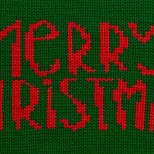 Merry Christmas Motif Intarsia Chart for Knitting, Crocheting, Cross ...