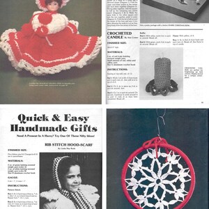 50 Crochet Patterns Vintage 80s Magazine "crochet Christmas Special ...