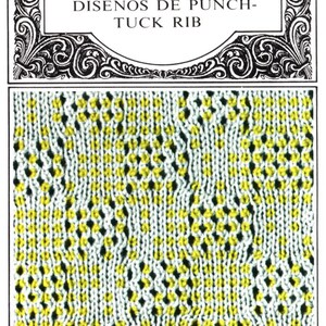 PDF Set of 10 Punch Cards for Punch-tuck Rib Pattern Knitting No 281 -290 Silver Reed 24 ...