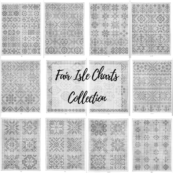 Scandinavian Fair Isle Knitting Patterns - Etsy