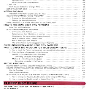 Knitting Machine PDF Instruction Manual Electronic Brother KH 930 940 Digital Download Vintage ...