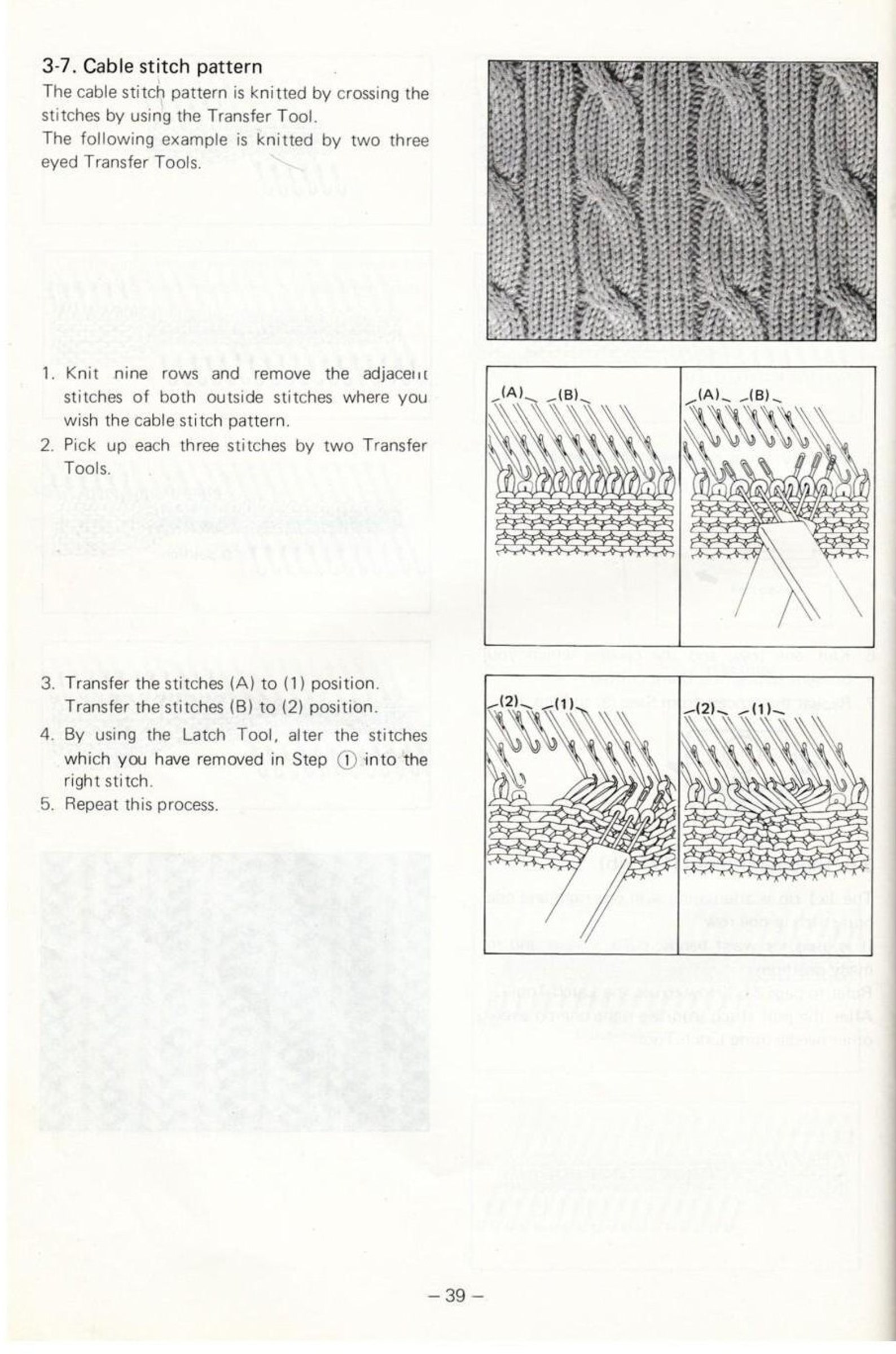 Knitting Machine PDF Instruction Manual Model Brother KH-230 Digital ...