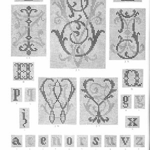 PDF Set of Monograms Charts, 40 Pages, Calligraphy Calligraphic Letters ...