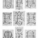 PDF Set of Monograms Charts, 40 Pages, Calligraphy Calligraphic Letters ...