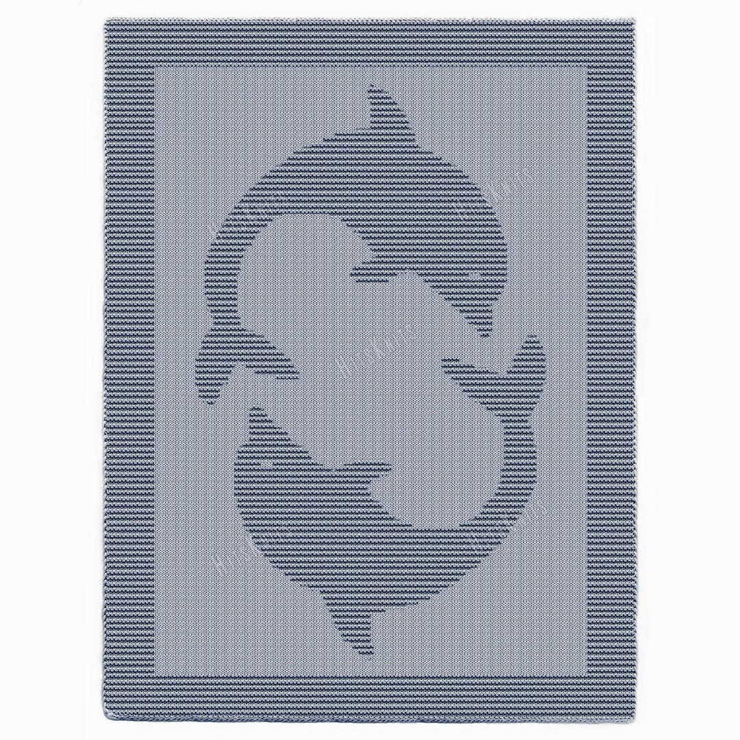 Dolphins Throw - Knitting Pattern - Easy Knit & Purl Only Texture ...