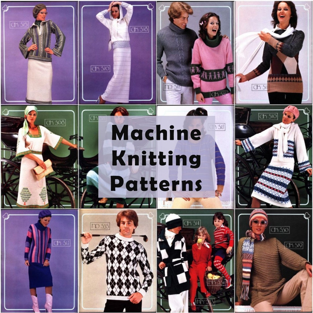 35 Machine Knitting Patterns Vintage 70s Knitking Magazine Vol 13 No 5 ...