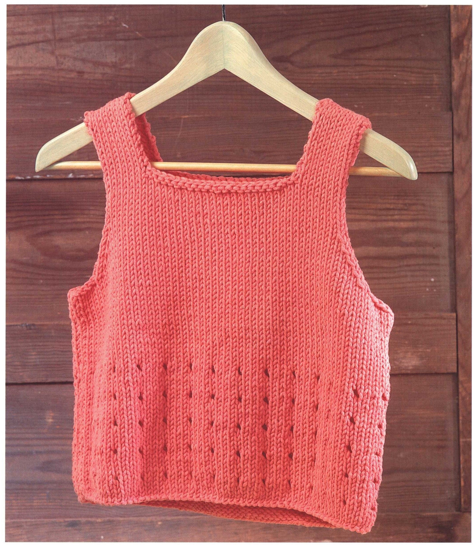 Easy Chunky Knit Crop Top PDF Knitting Pattern Summer Cotton Womens ...