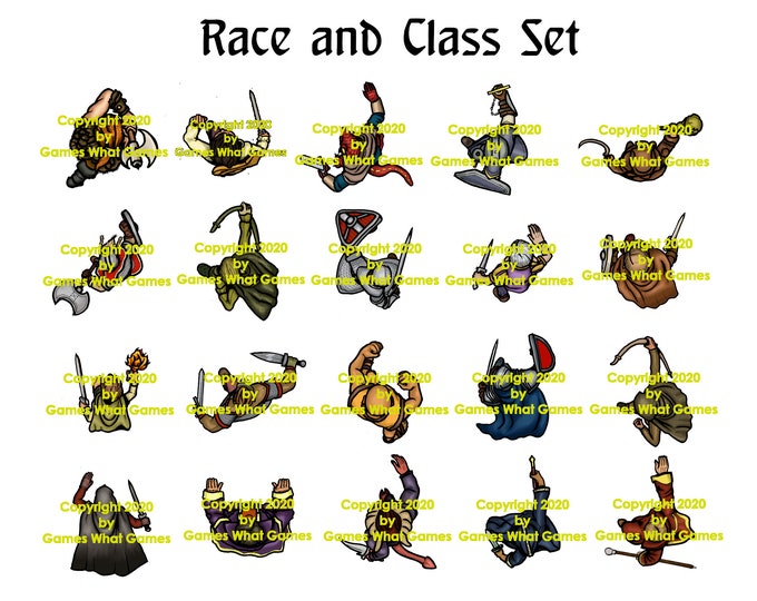 Monster Expansion 5 Tabletop RPG 2-dimensional Miniatures Game Tokens D ...