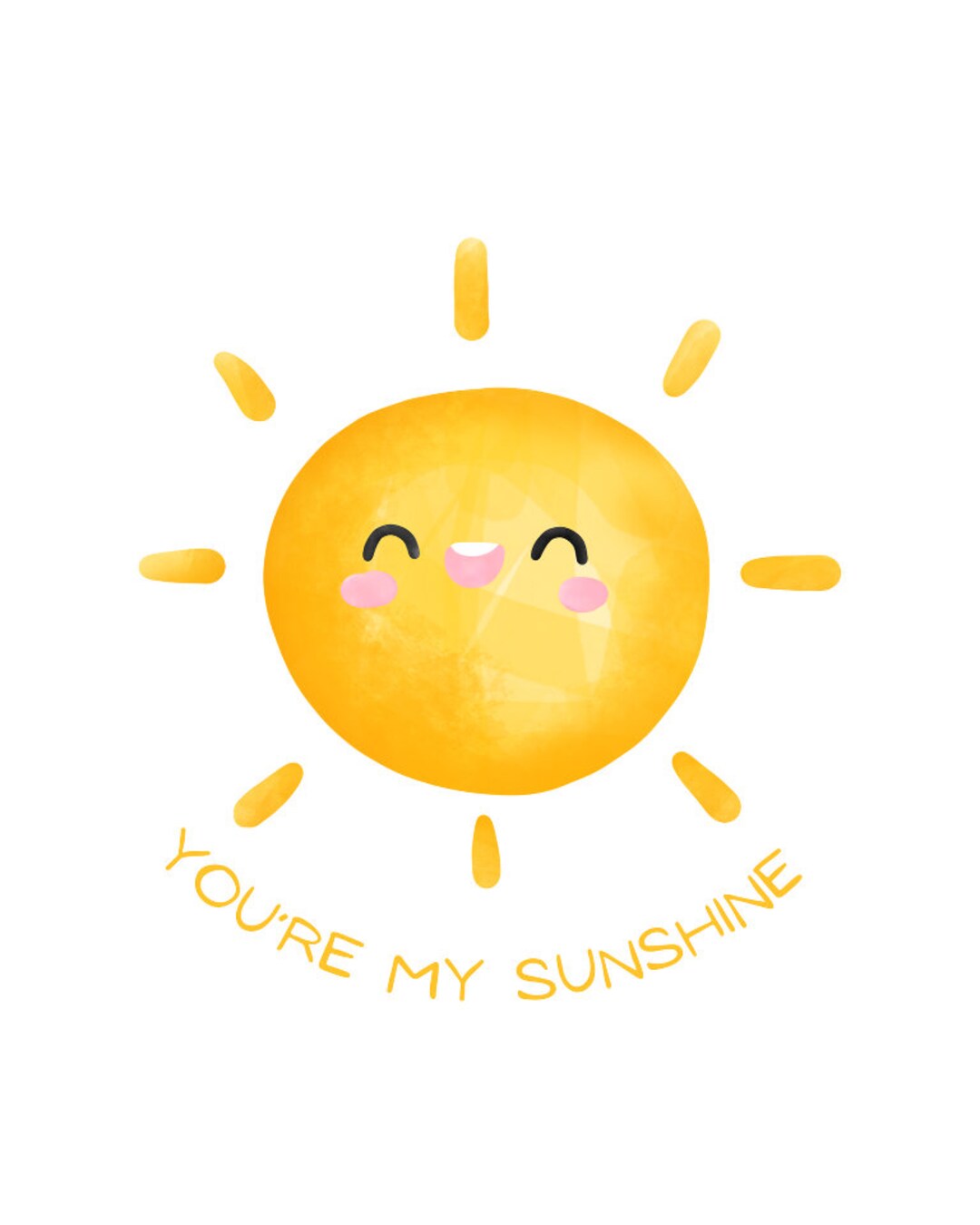 You're My Sunshine *digital Download* 8x10 - Etsy