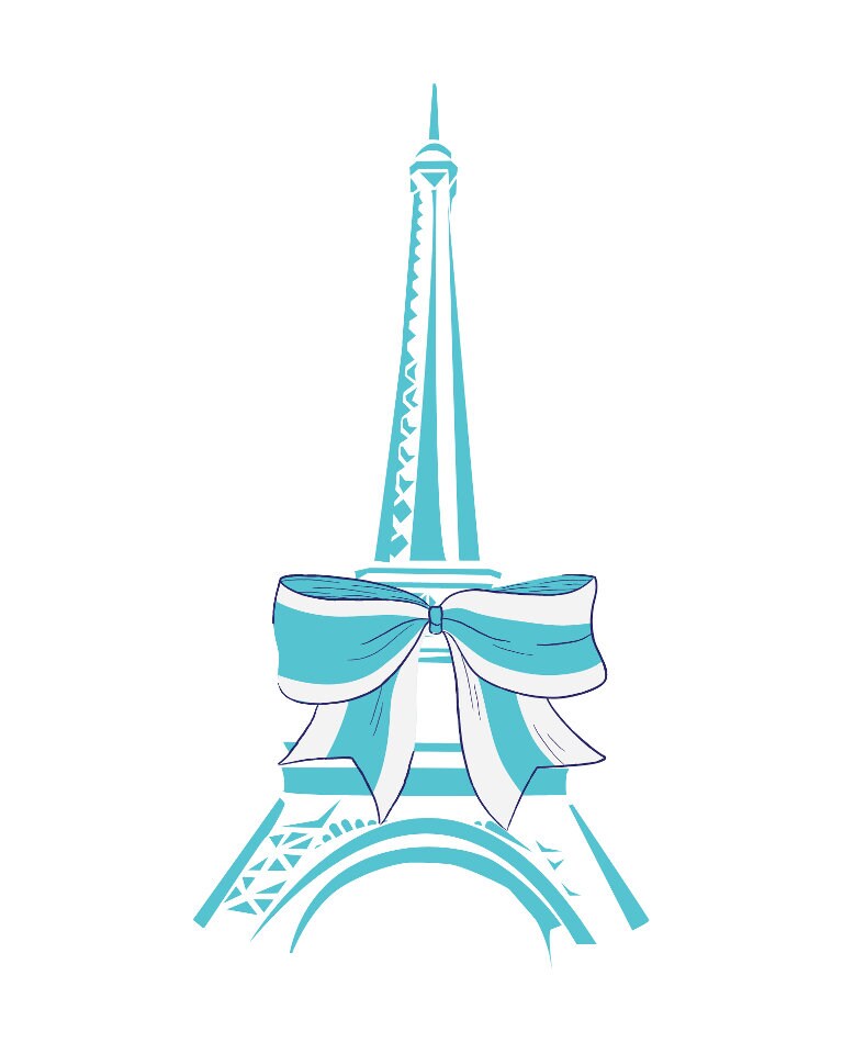 Blue Eiffel Tower *digital Download* - Etsy