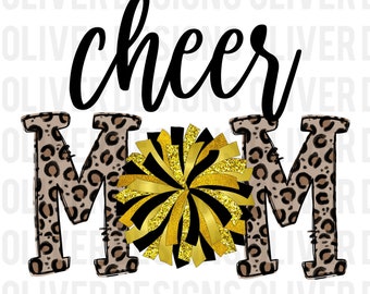 Cheer Mom Gold Png - Etsy