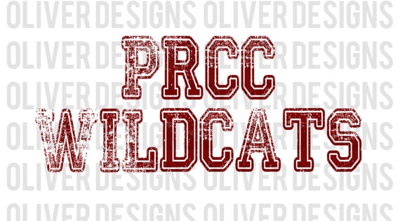 PRCC Wildcats Distressed Mascot PNG Digital Download - Etsy