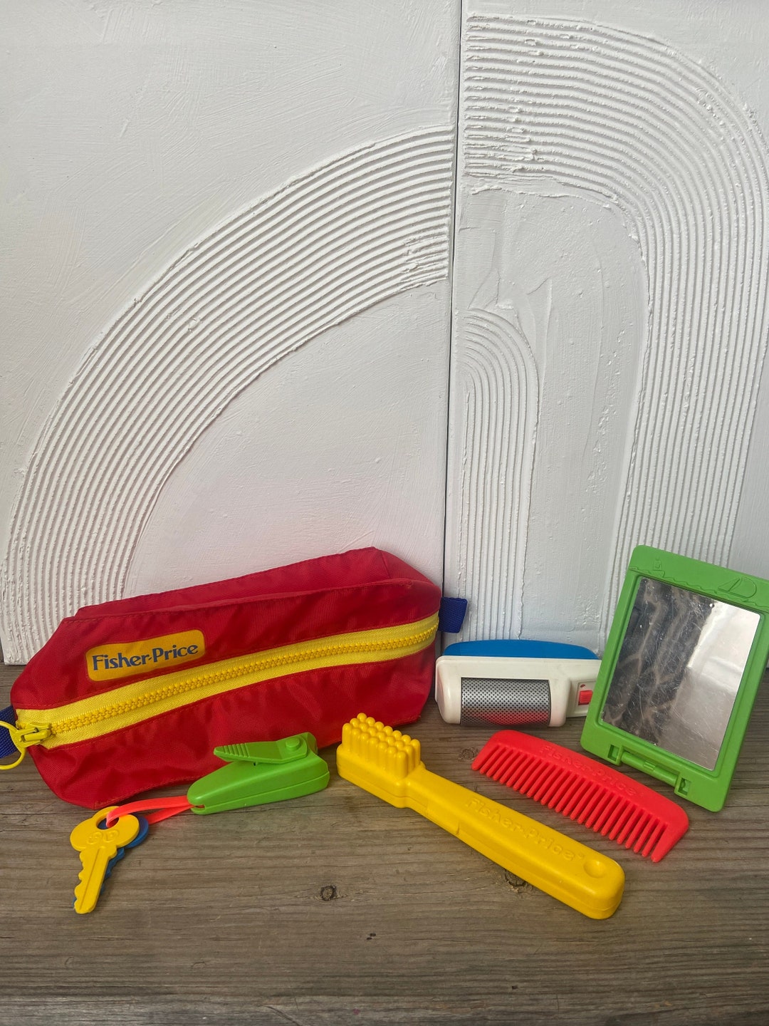 Fisher Price Shaving Kit Kid's Travel Toiletry Bag W/ Toy Razor, Etc ...