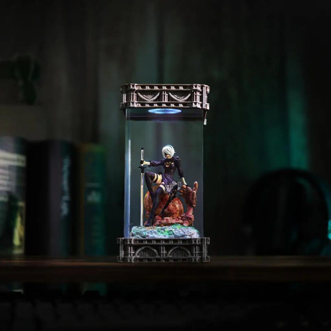 2B Nier: Automata Night Light Ver 3 Night Light, Custom Resin Night ...