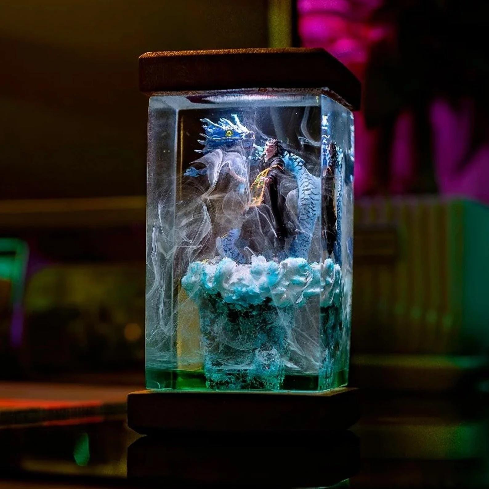 Geto Suguru Jujutsu Lamp Resin Nightlight, Cast‑resin Art Light, Gaming ...