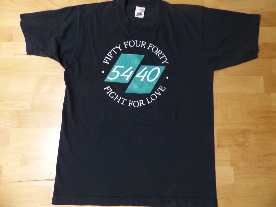 Fifty Four Forty 54-40 "Fight for Love" 1989/90 T Shirt Large Canadian ...