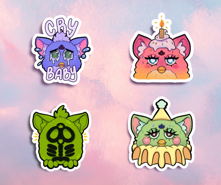 Furby Goo Slime Clown Cry Baby Cake Birthday Cute Kawaii Anime Toy ...