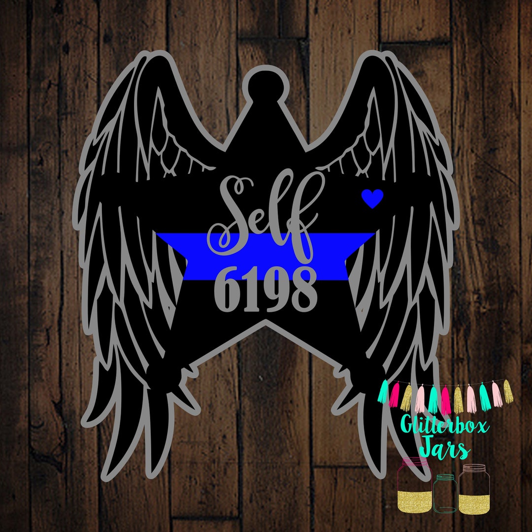 Fallen Sherrif Decal Blue Line Decal Police Badge Decal Badge Number ...