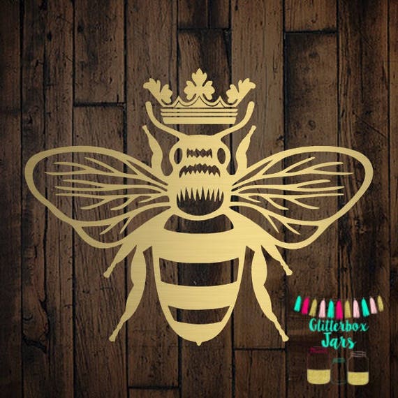 Vinyl Decal Macbook Decal Queen Bee Decal Laptop Decal Queen Bee Bee ...
