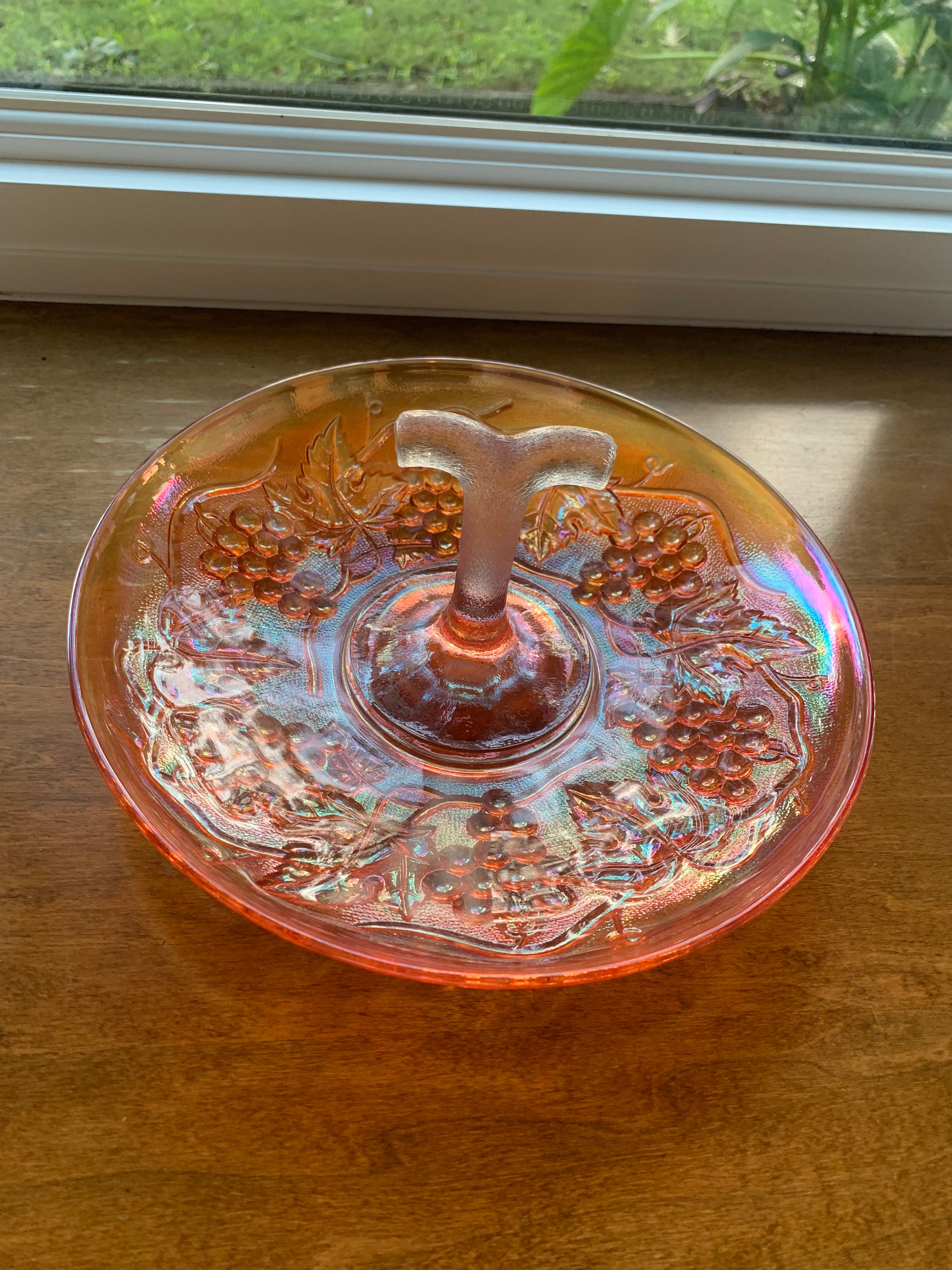Vintage Imperial Carnival Glass Marigold Twig Handle - Etsy