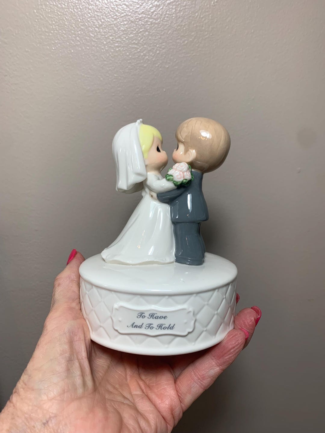 Precious Moments Wedding Cake Topper to Have and to Hold - Etsy