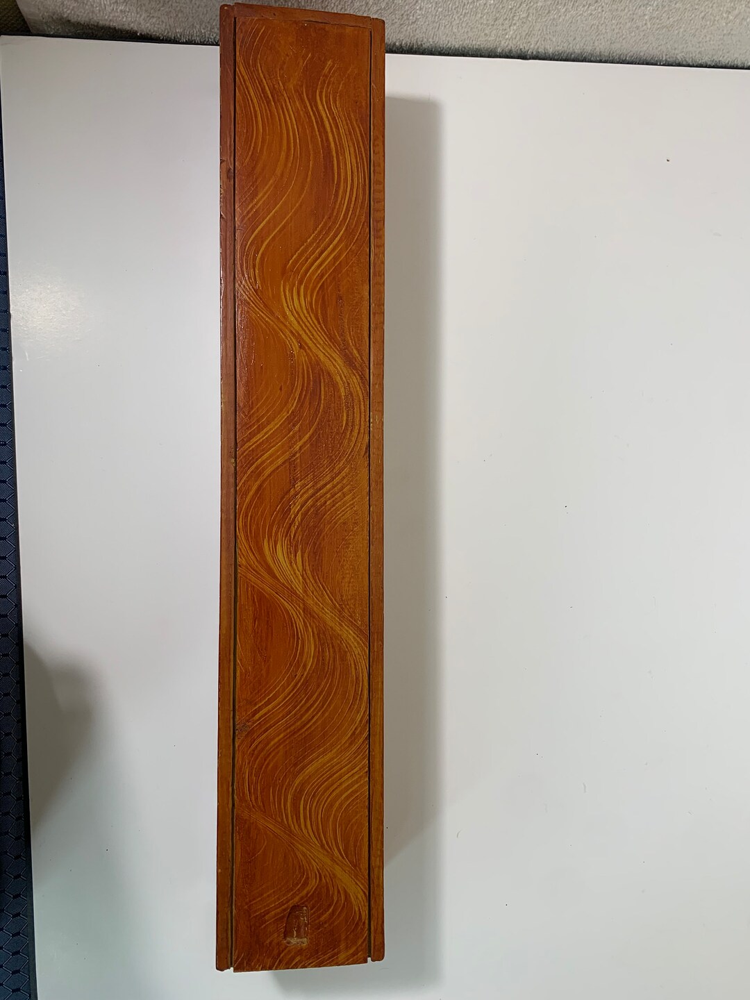 Vintage Wooden Candle Box With Slide Top Signed by Artist Theresa Skoog ...