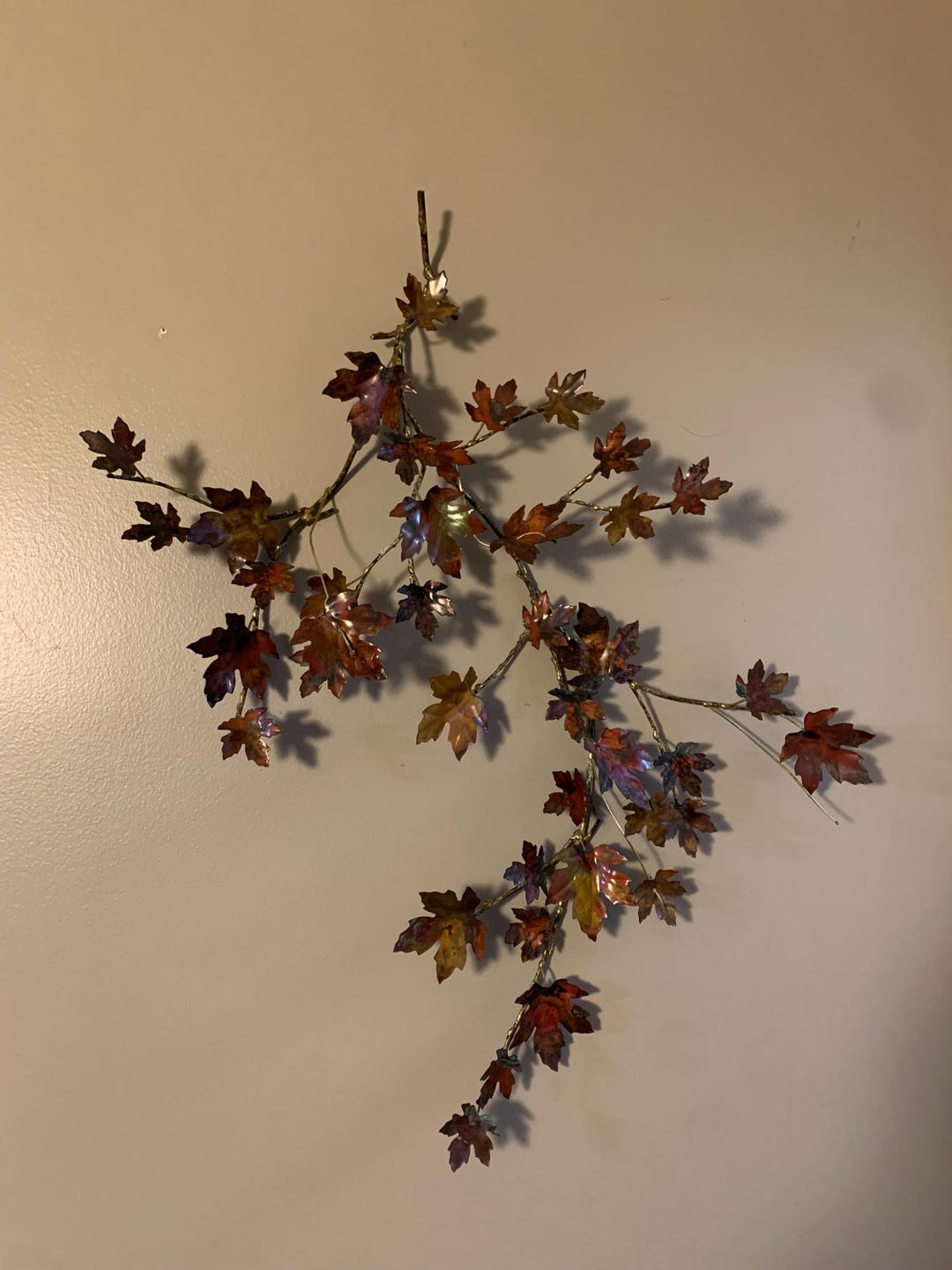 Vintage MCM Copper Maple Leaves Wall Decor Wall Art Sculpture - Etsy