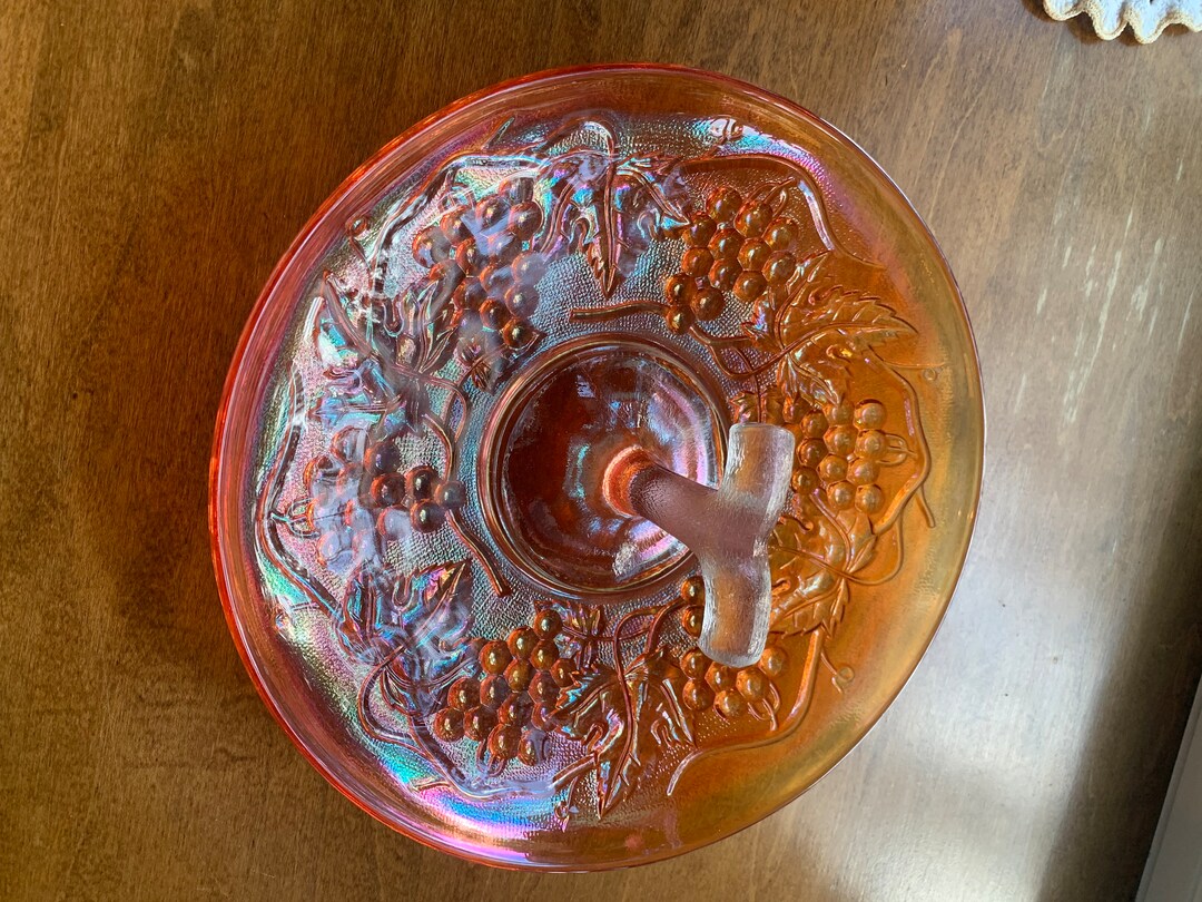 Vintage Imperial Carnival Glass Marigold Twig Handle - Etsy