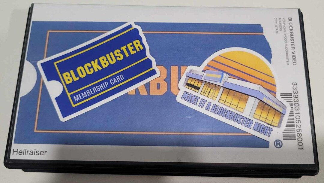 Blockbuster Vinyl Decal Sticker - Etsy