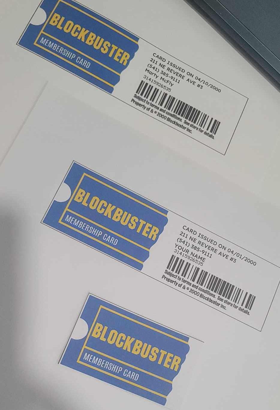 Downloadable Edit-able Blockbuster Membership Card - Etsy