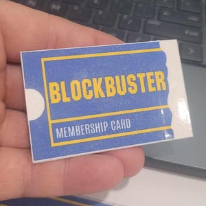 Downloadable Edit-able Blockbuster Membership Card - Etsy