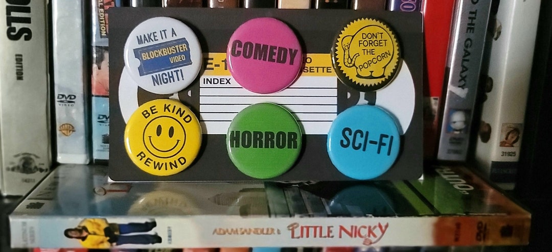 New Movie Sticker Inspired Pinback Buttons 6 Piece Set. - Etsy