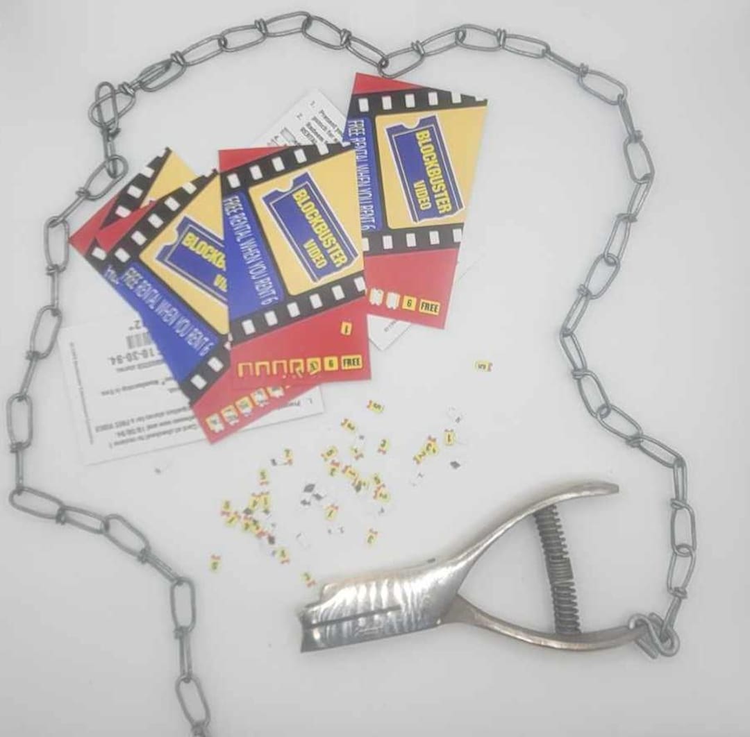 Blockbuster Replica Loyalty Punch Card Free Rental Card - Etsy