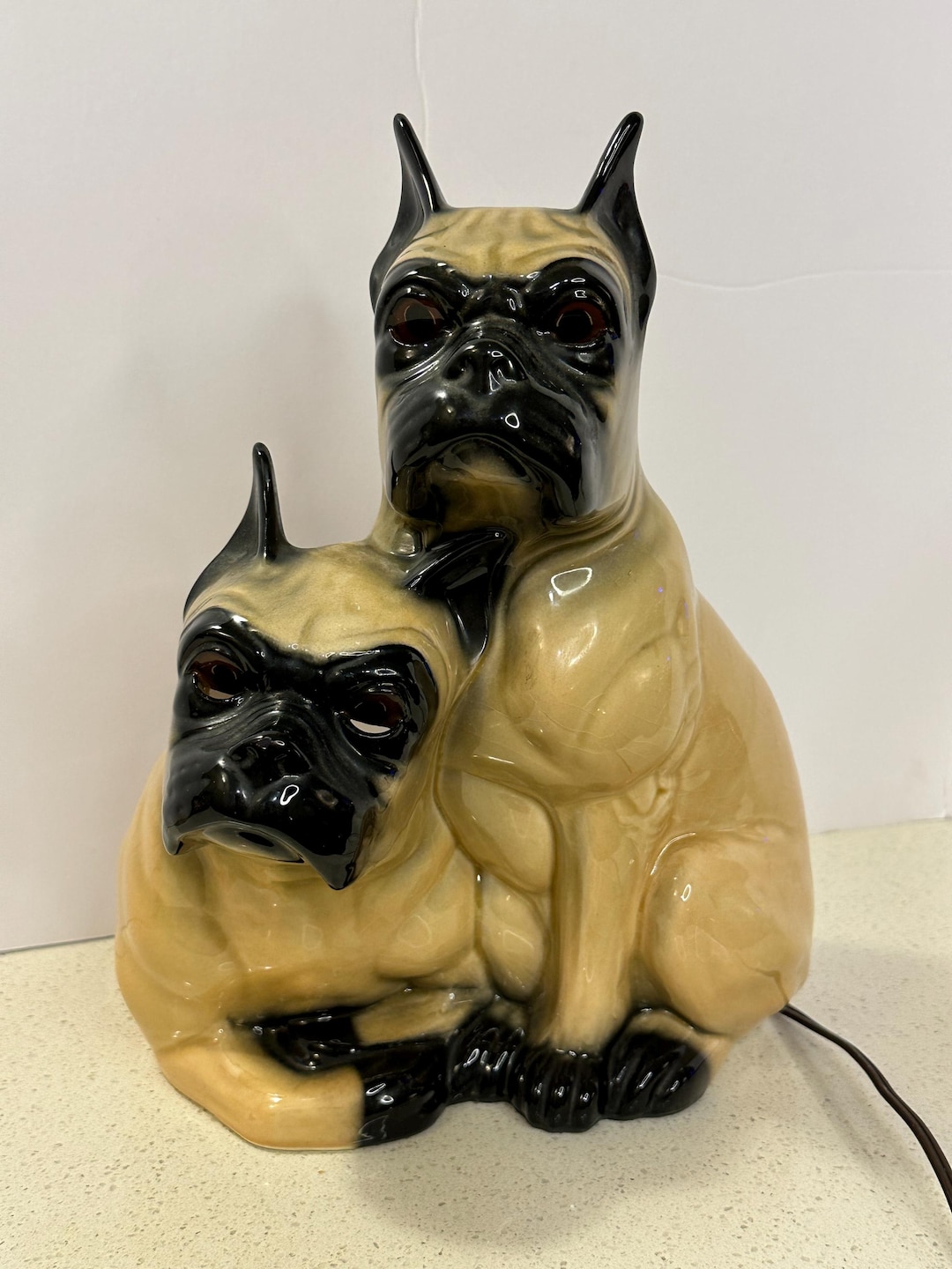 RARE 1956 Leland Claes Double Boxer TV Lamp - Etsy