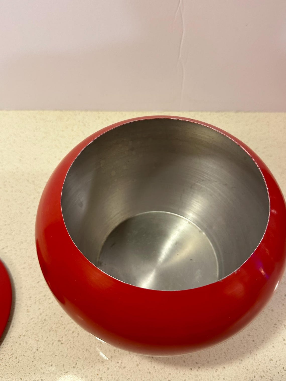 Set of 3 1960s MCM Chrom-ever Red Apple Metal Canister Set - Etsy