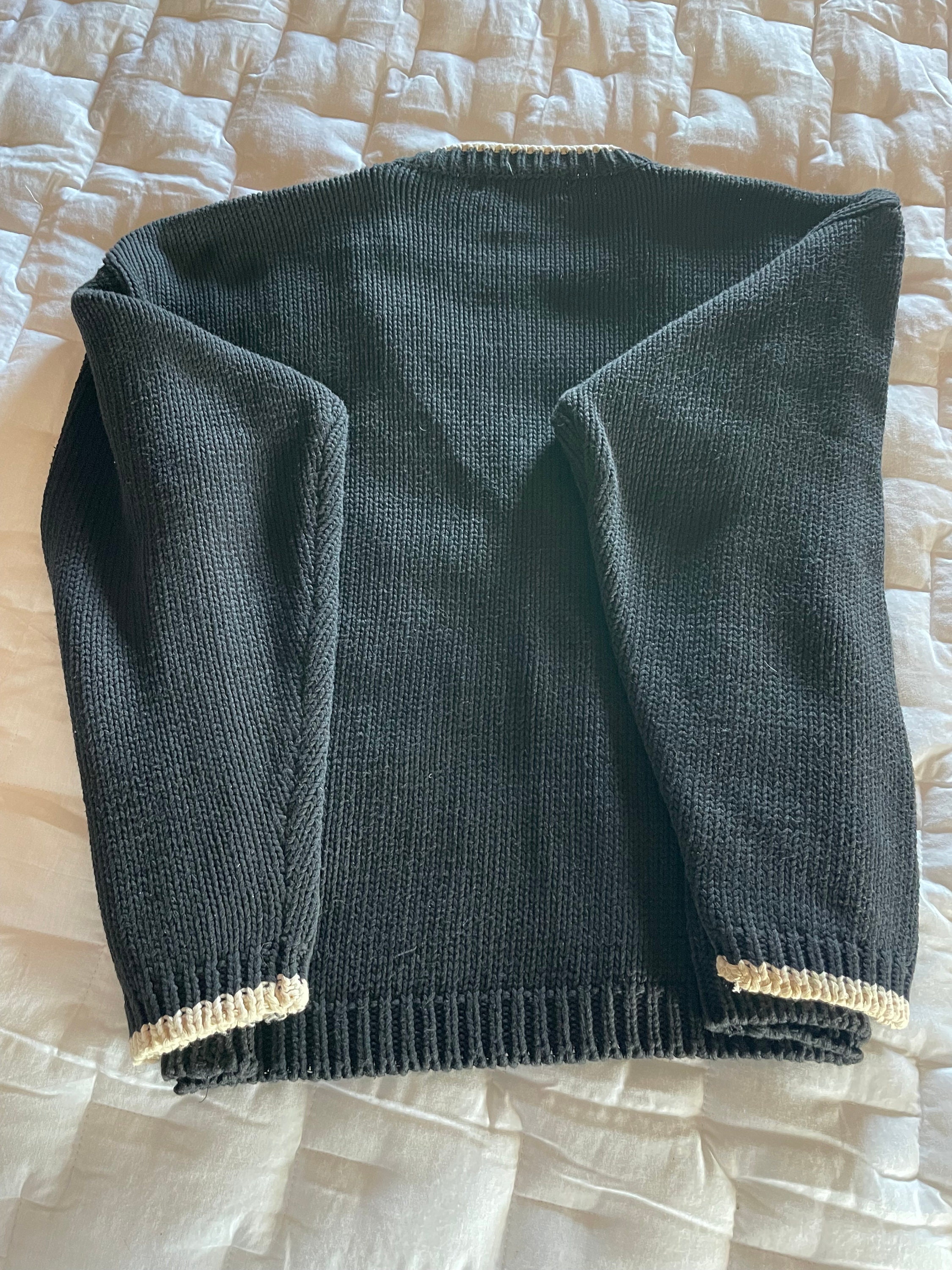 Vintage Beautiful Cambridge dry Goods Black Cotton Knit - Etsy
