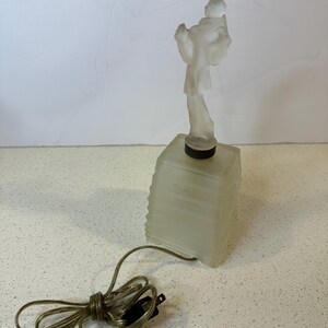 Rare 1920s Art Deco / Art Nouveau Gatsby Antique Frosted Glass Jester ...