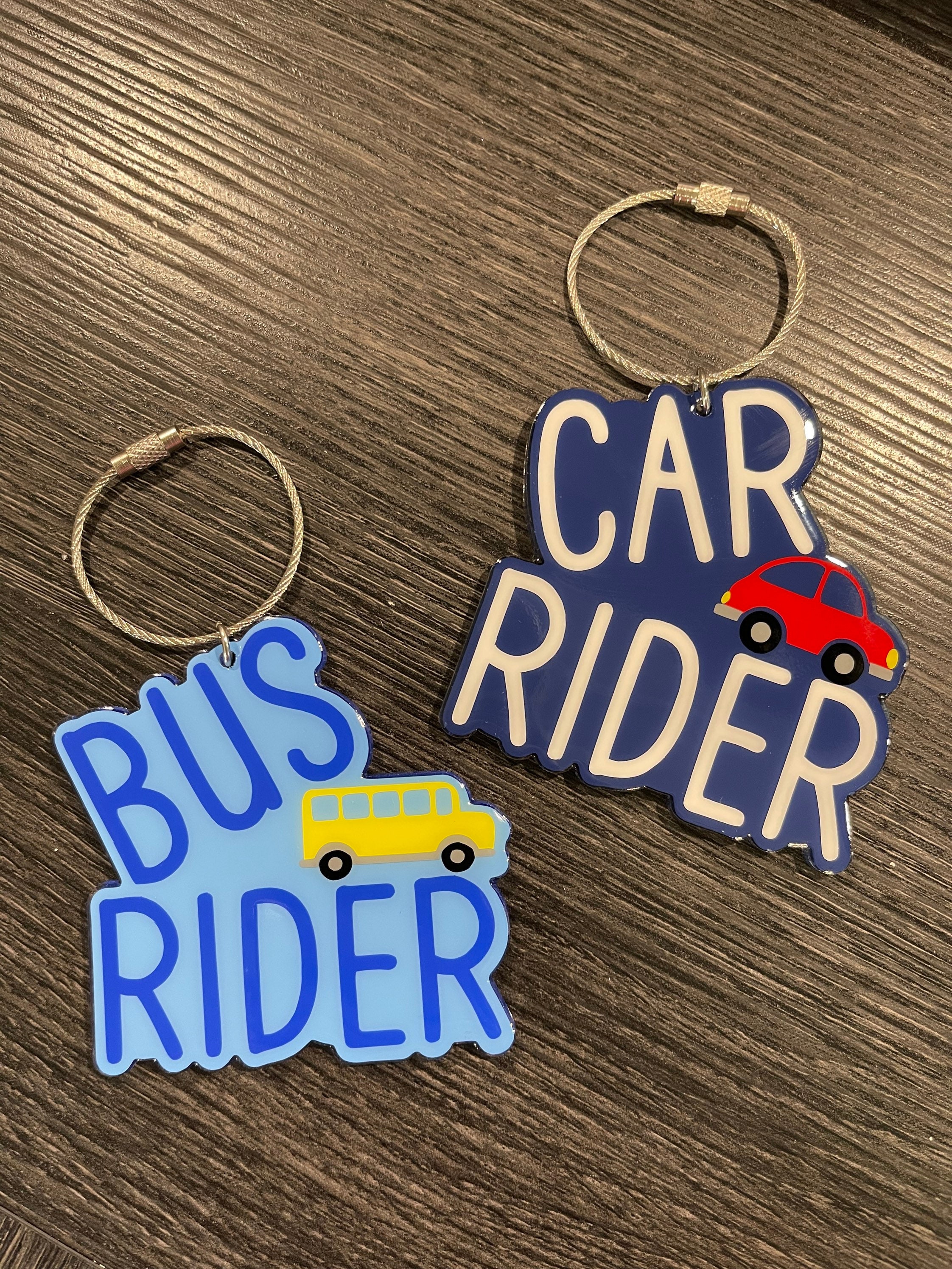 Backpack Tags/ Car Rider/ Bus Rider/ Walker/ Dismissal Tag - Etsy