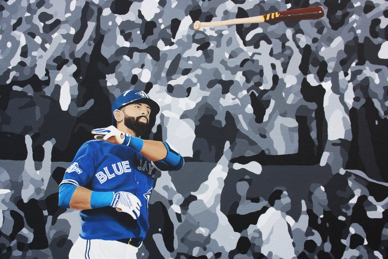 Jose Bautista Bat Flip // Print, Giclée Print, Limited Edition, Toronto ...