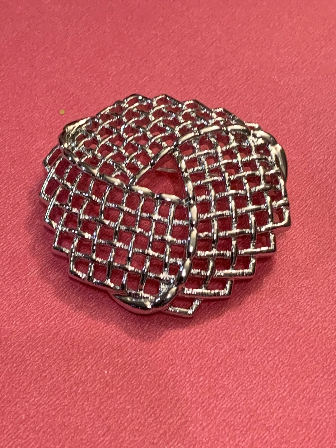 Vintage Silver Sarah Coventry Love Knot Round Brooch Marked - Etsy