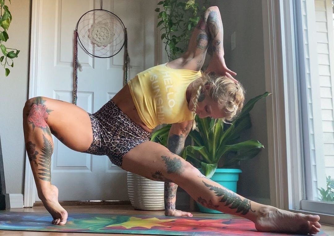 Untamed Yoga Shorts signature Leopard Rainbow Print High - Etsy