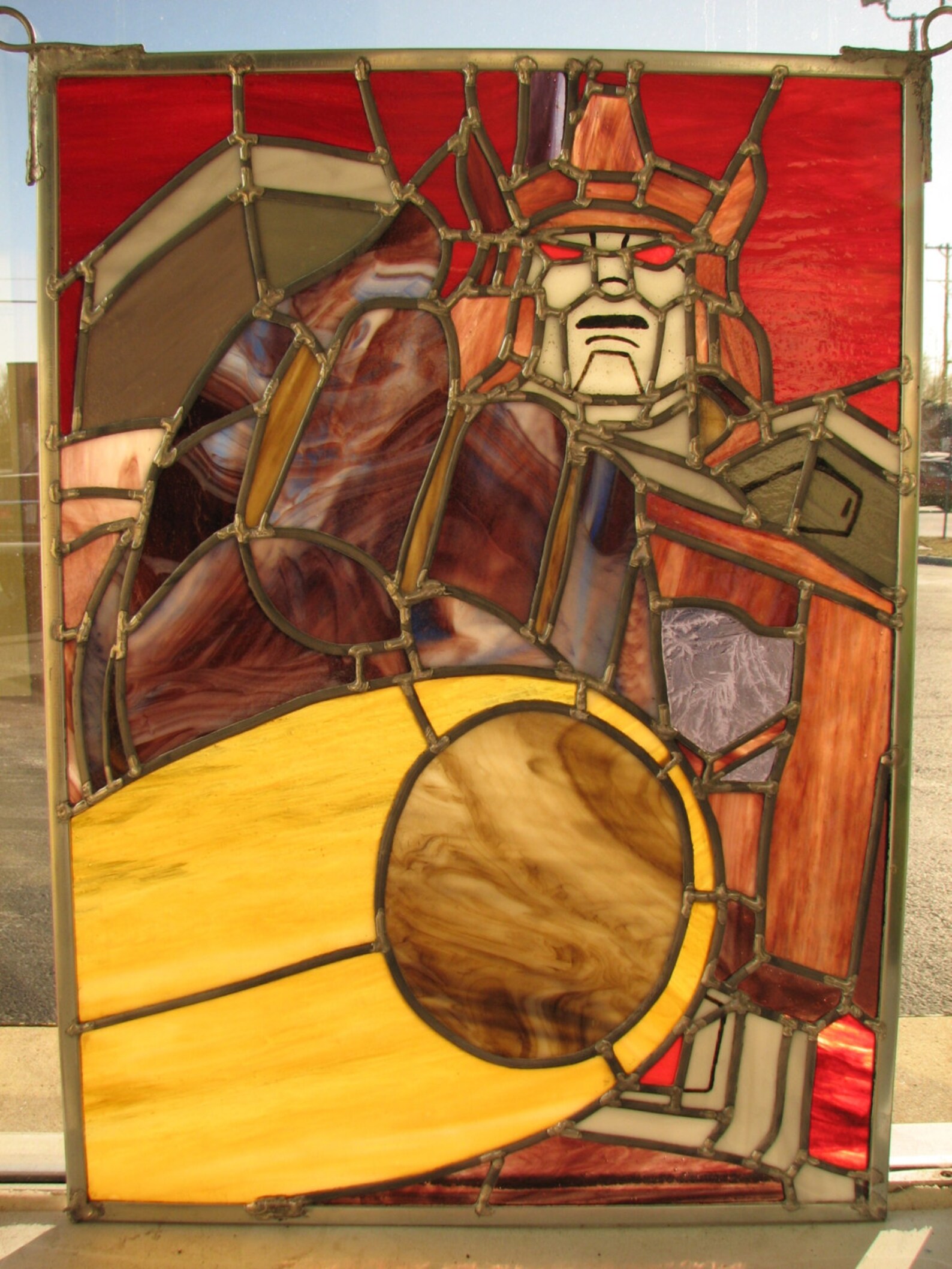 Transformers Galvatron Leaded Stained Glass - Etsy