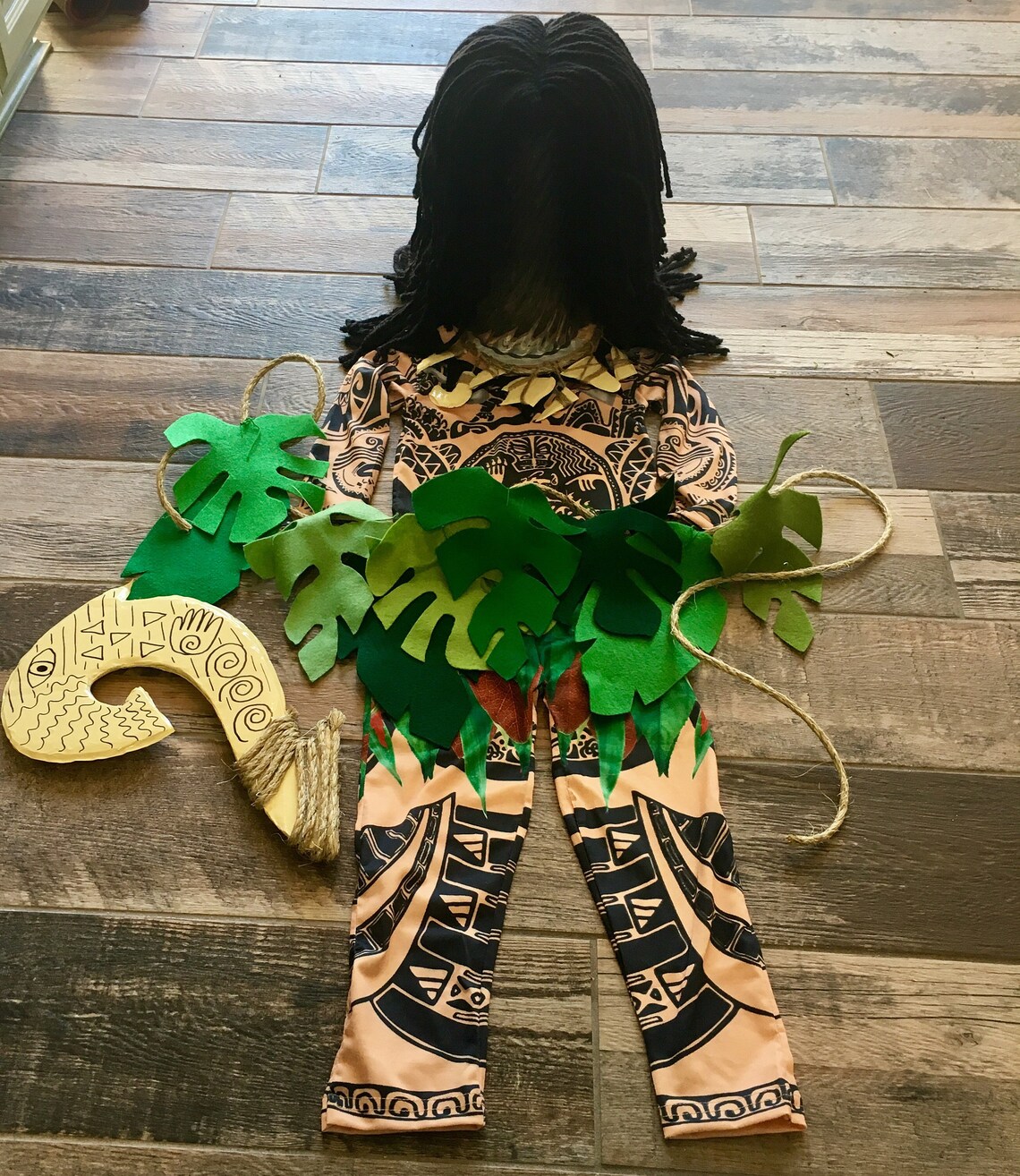 Handmade Maui Wig Moana Inspired Maui Costume Moana - Etsy