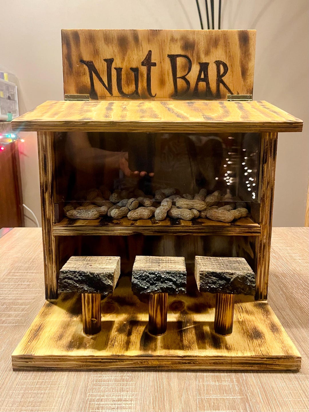 Rustic Squirrel “nut Bar” Feeder - Etsy
