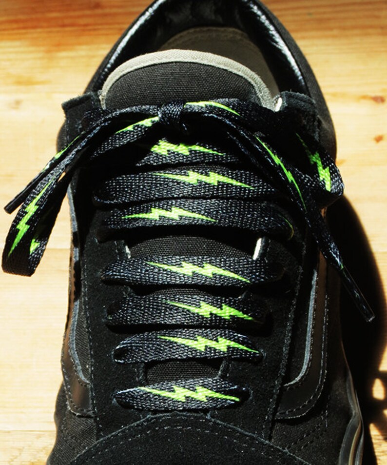 Lightning Bolt Shoelaces Bolt Laces Cool Shoelaces | Etsy