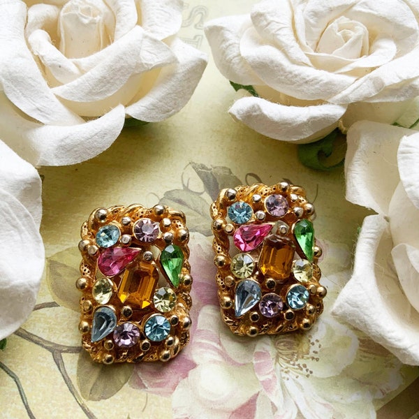 Multicolor Earrings - Etsy